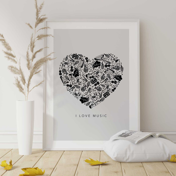 Stora tavlor & posters | Instrument & Musik