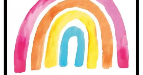 Follow the rainbow - Simpel poster - Alltid gratis frakt!