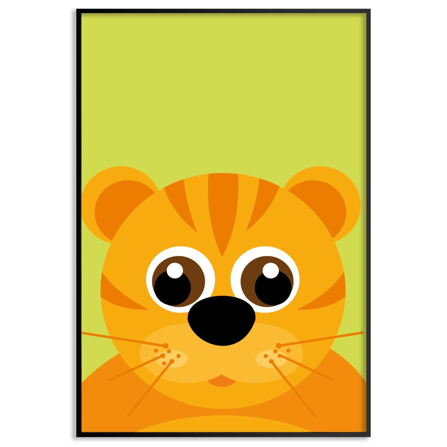 Rolig tiger - Simpel barntavla