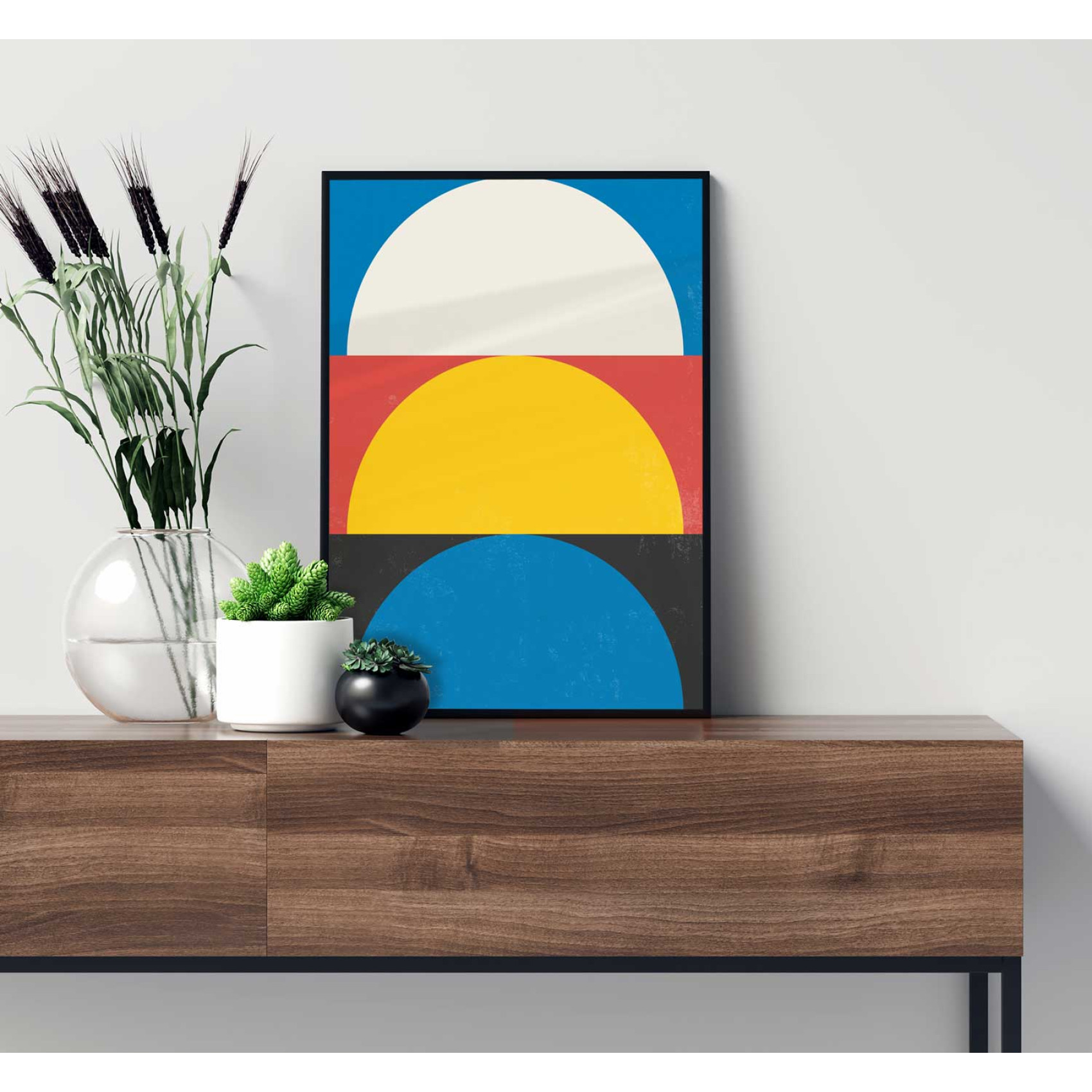 Retro vintage lines #3 - Line art poster - Affischer på nätet
