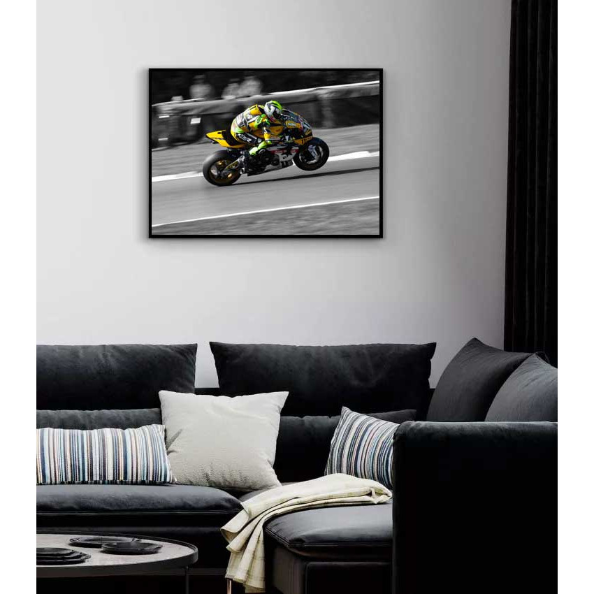 Racing motorbike poster