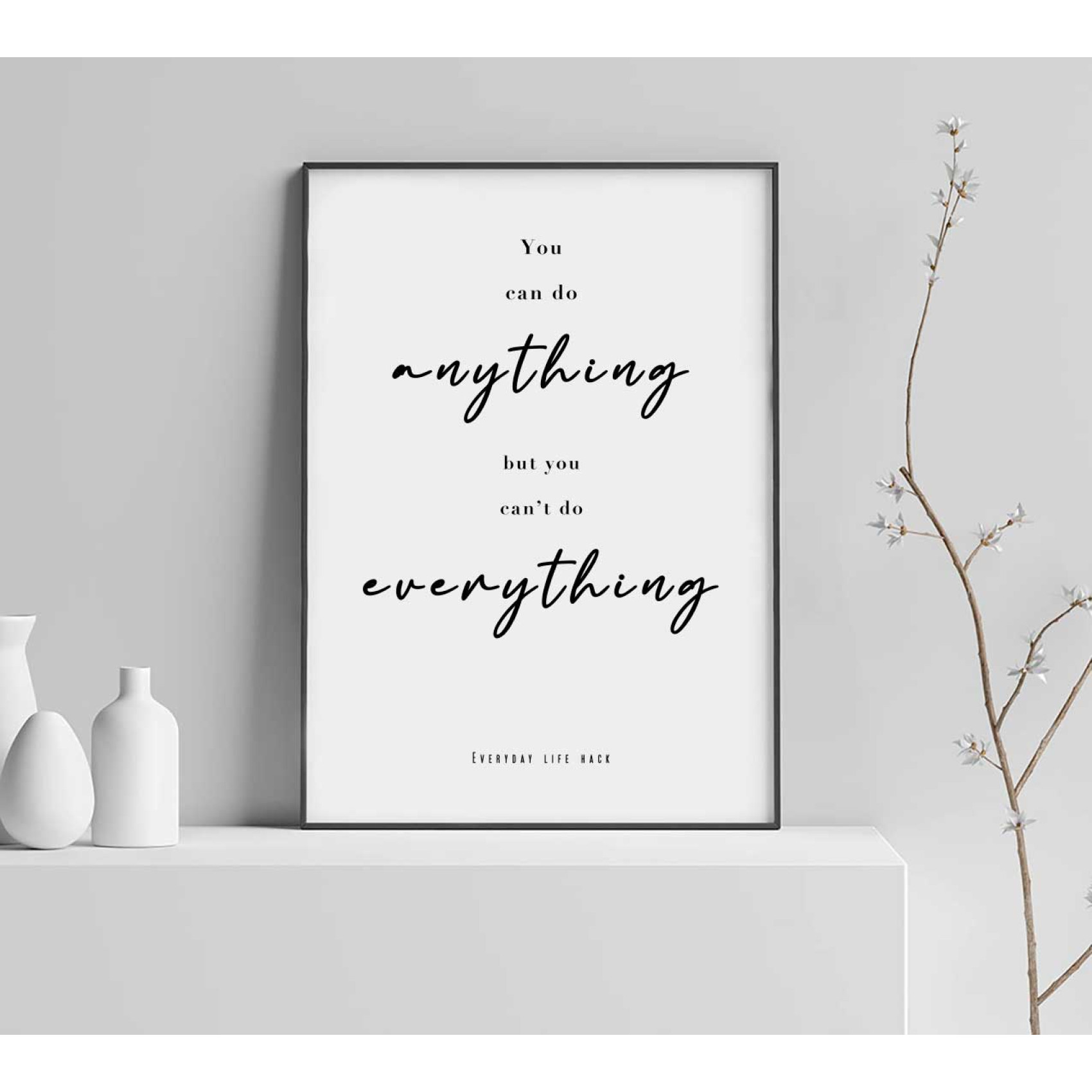 You can do anything - Enkel text poster