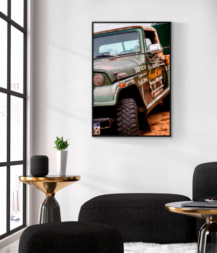 Offroad Jeep - Retro bil poster
