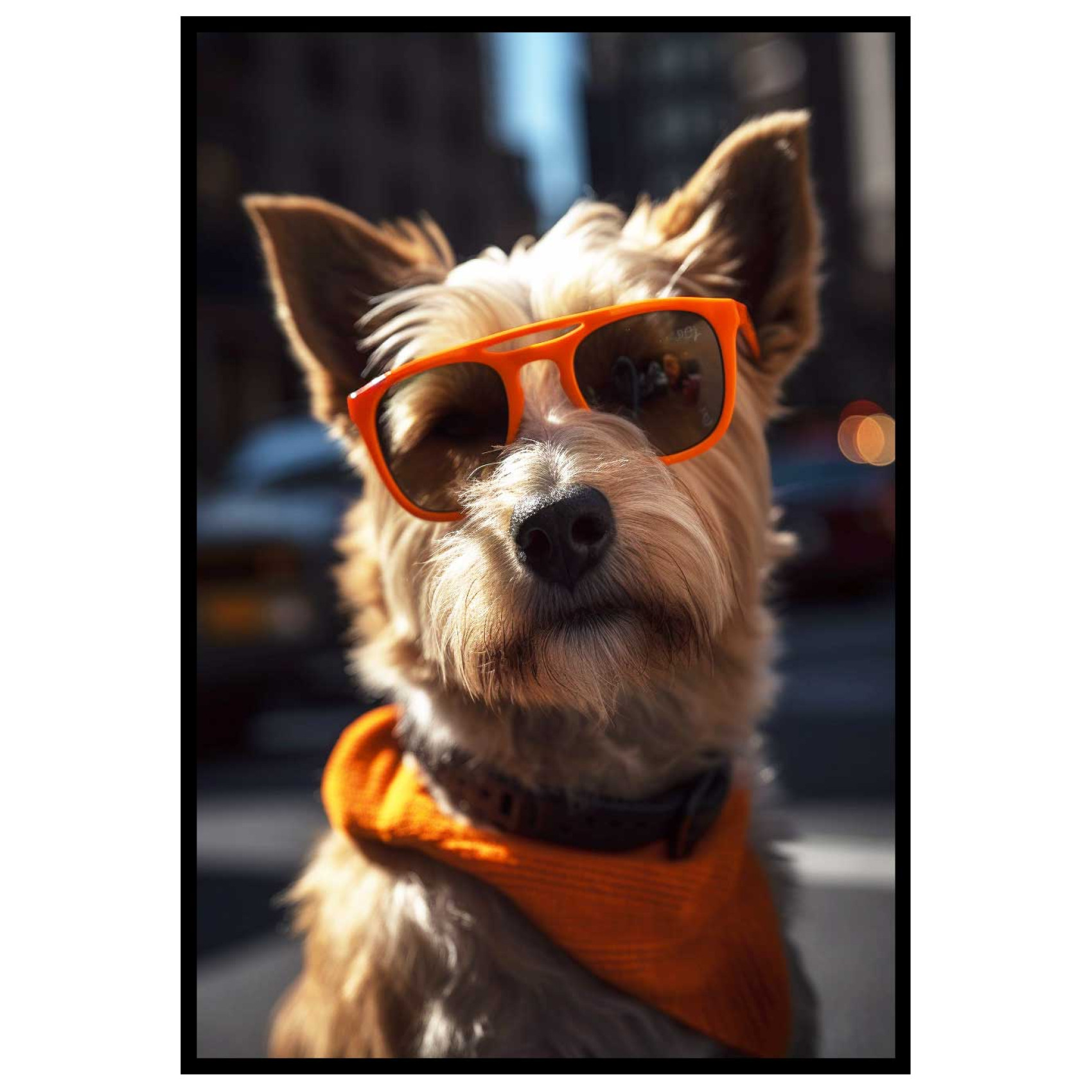 Cool Orange Dog - Trendig poster