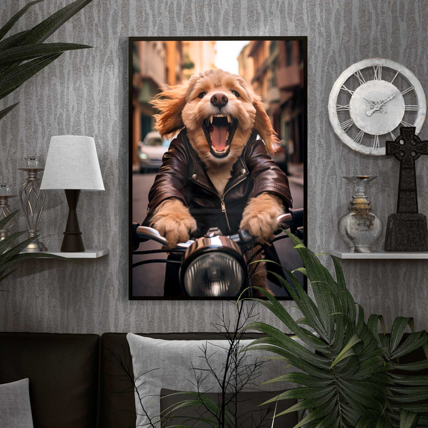 Shopping Dog - Animals poster