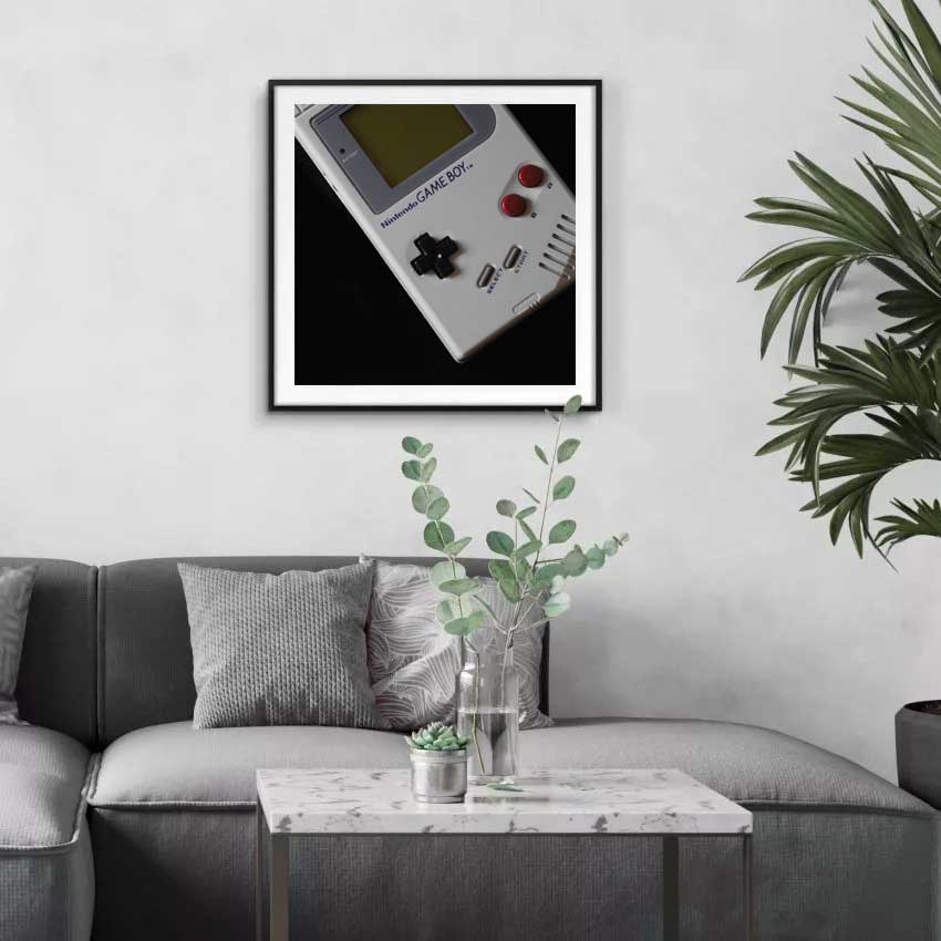 Retro game boy - Kvadratiska posters