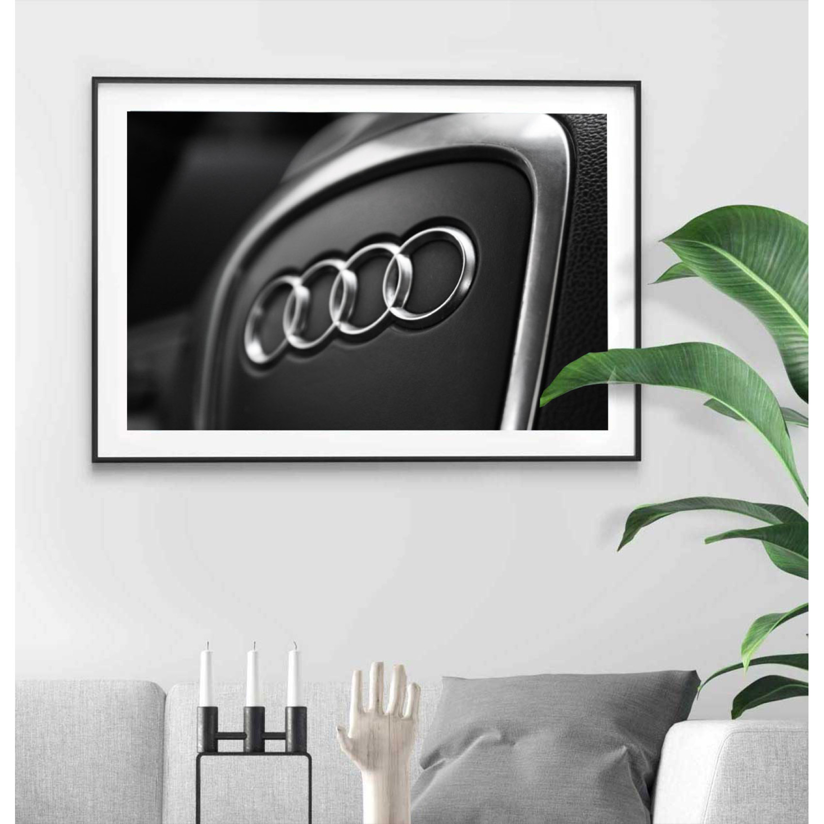 Audi ratt - Stilren bil poster