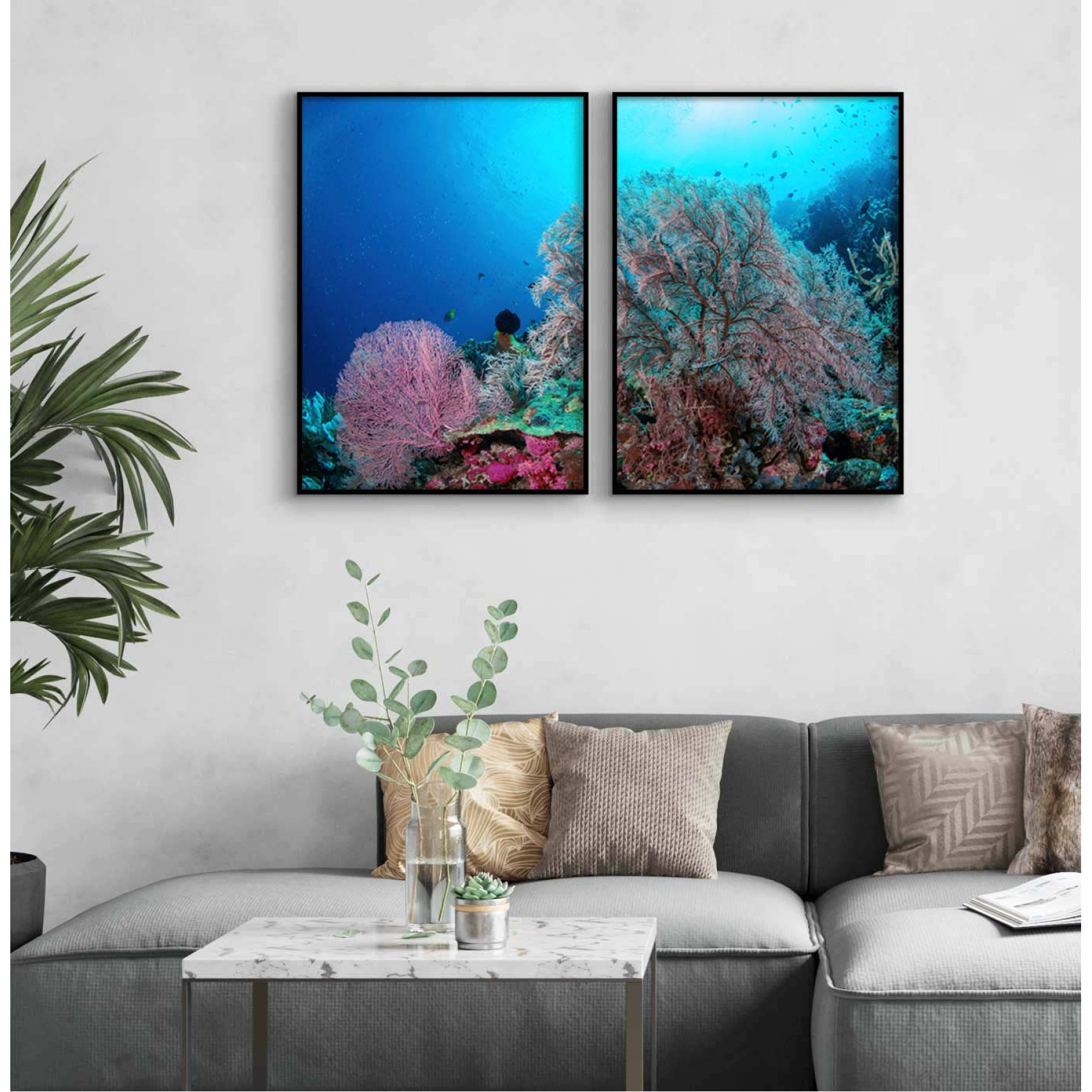 Korallrev i havet - Perfect pair posters