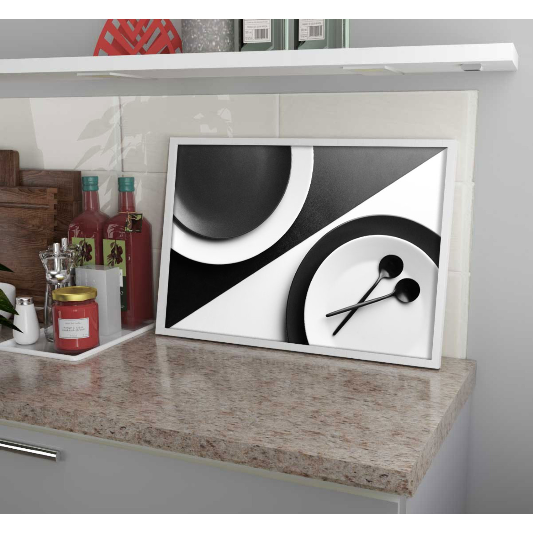 Simple and trendy kitchen poster