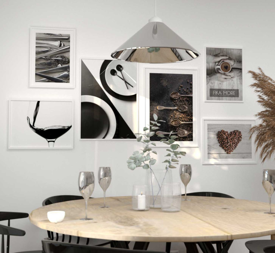 Vinglas påfyllning - Minimalistisk poster - SwedeArts