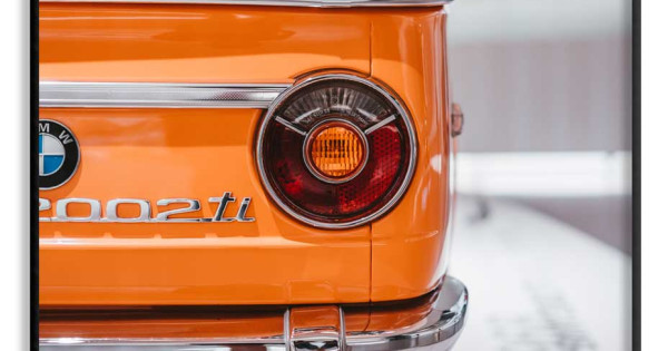 BMW 1969 - Orange bil poster