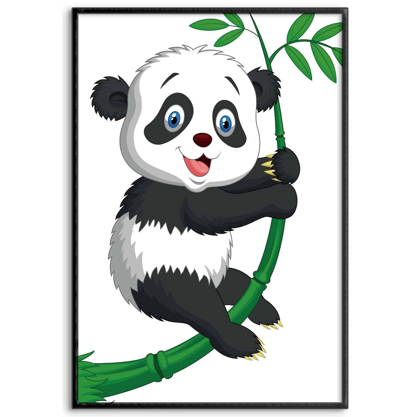 Happy Panda - Kids Room Poster