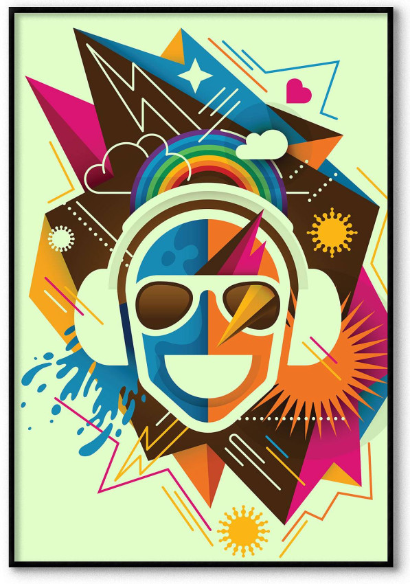 Simple music poster & Abstract art
