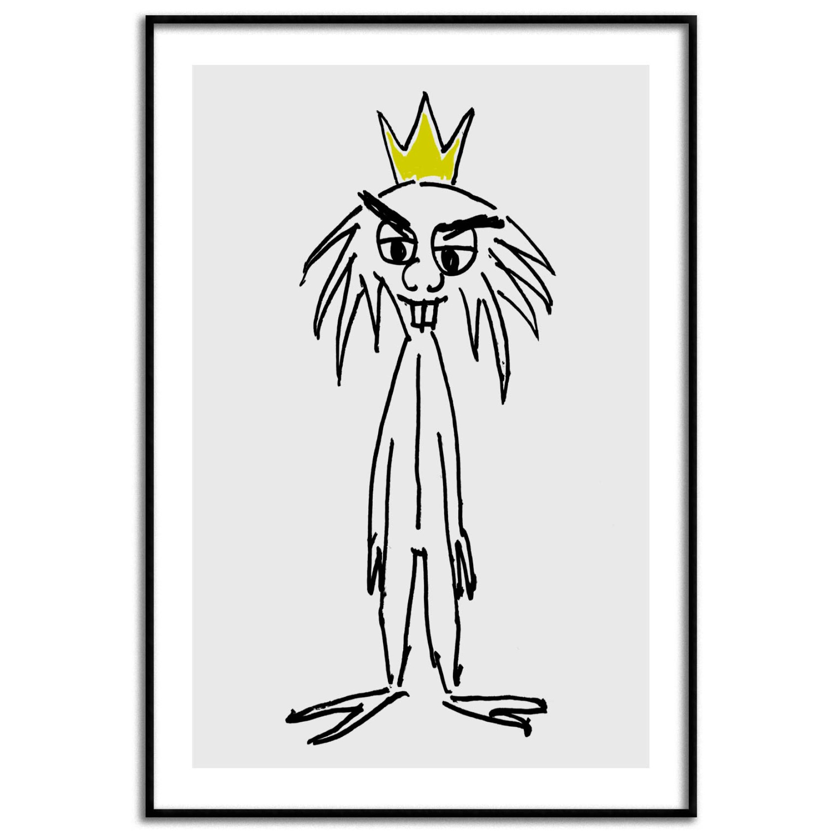 One piece : Simple king drawing - Trendy poster