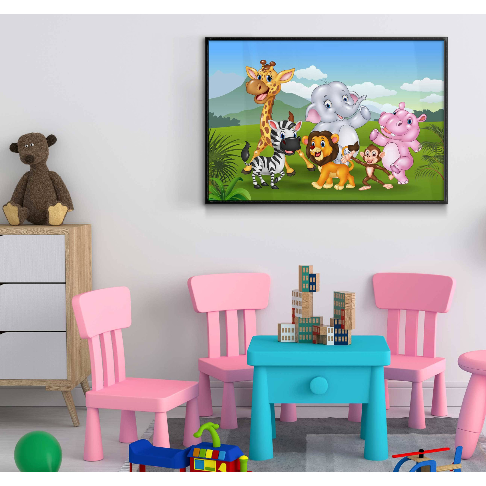 Happy animals - Kids poster