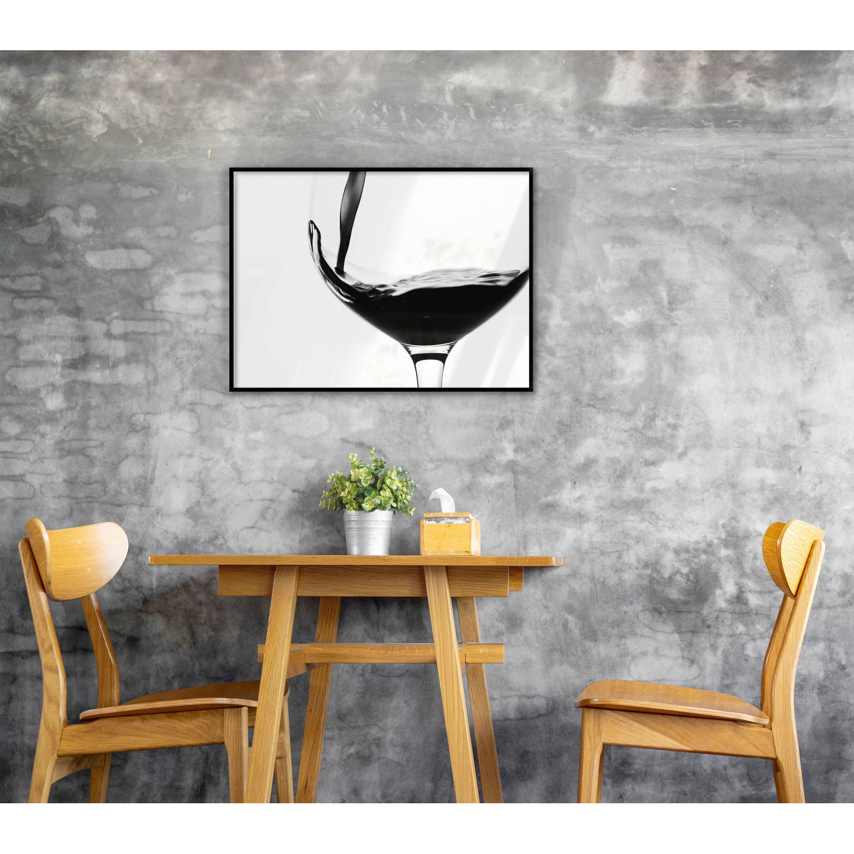 Vinglas påfyllning - Minimalistisk poster - SwedeArts