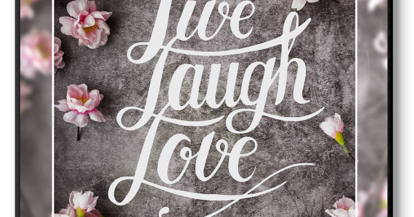 Live laugh love - Text poster