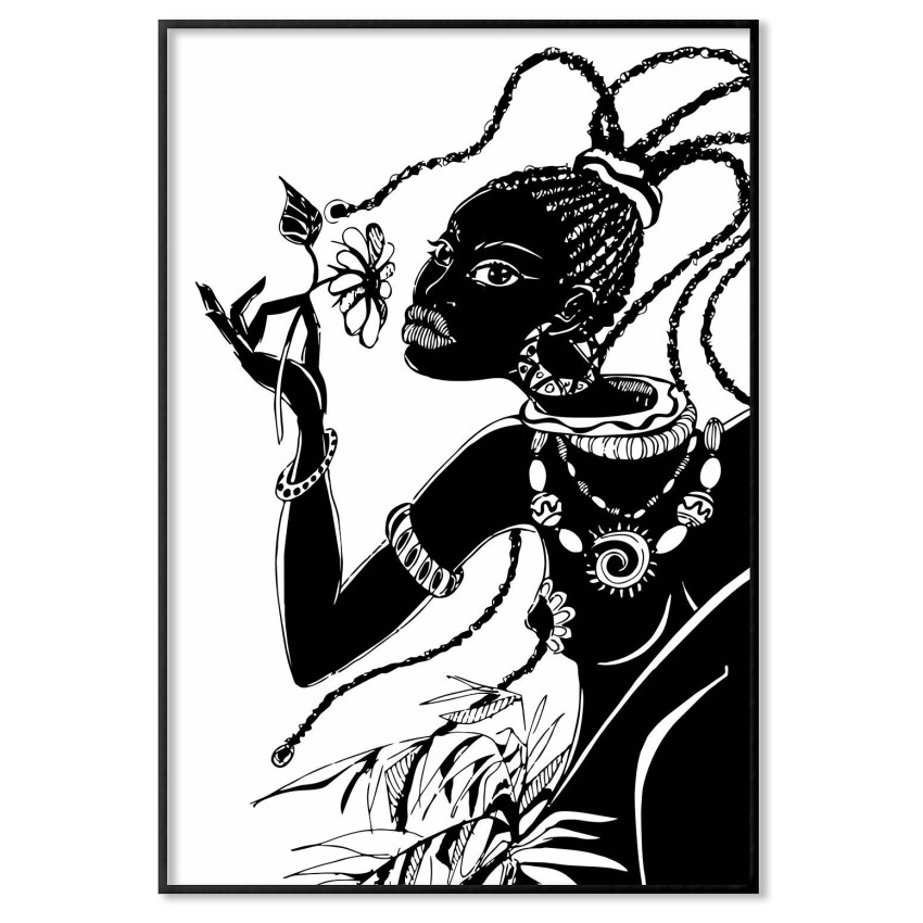 African tribal woman - Tribal poster