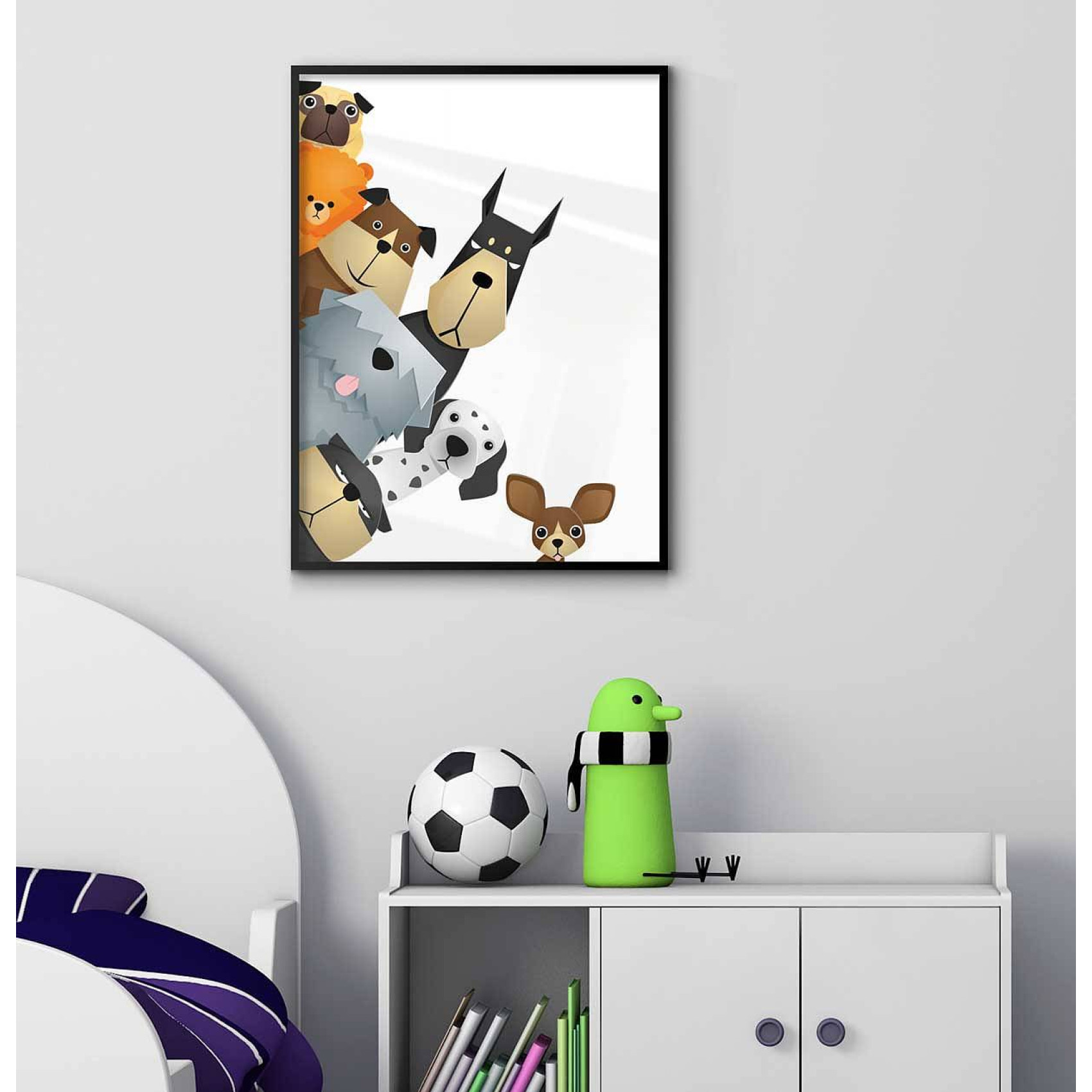 Cute dogs - Kids poster - SwedeArts