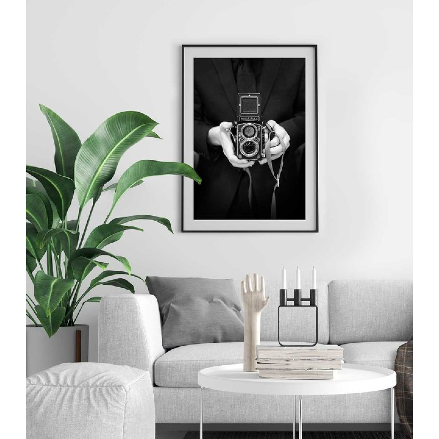 Svartvita posters : Retro analog kamera - Fashion poster