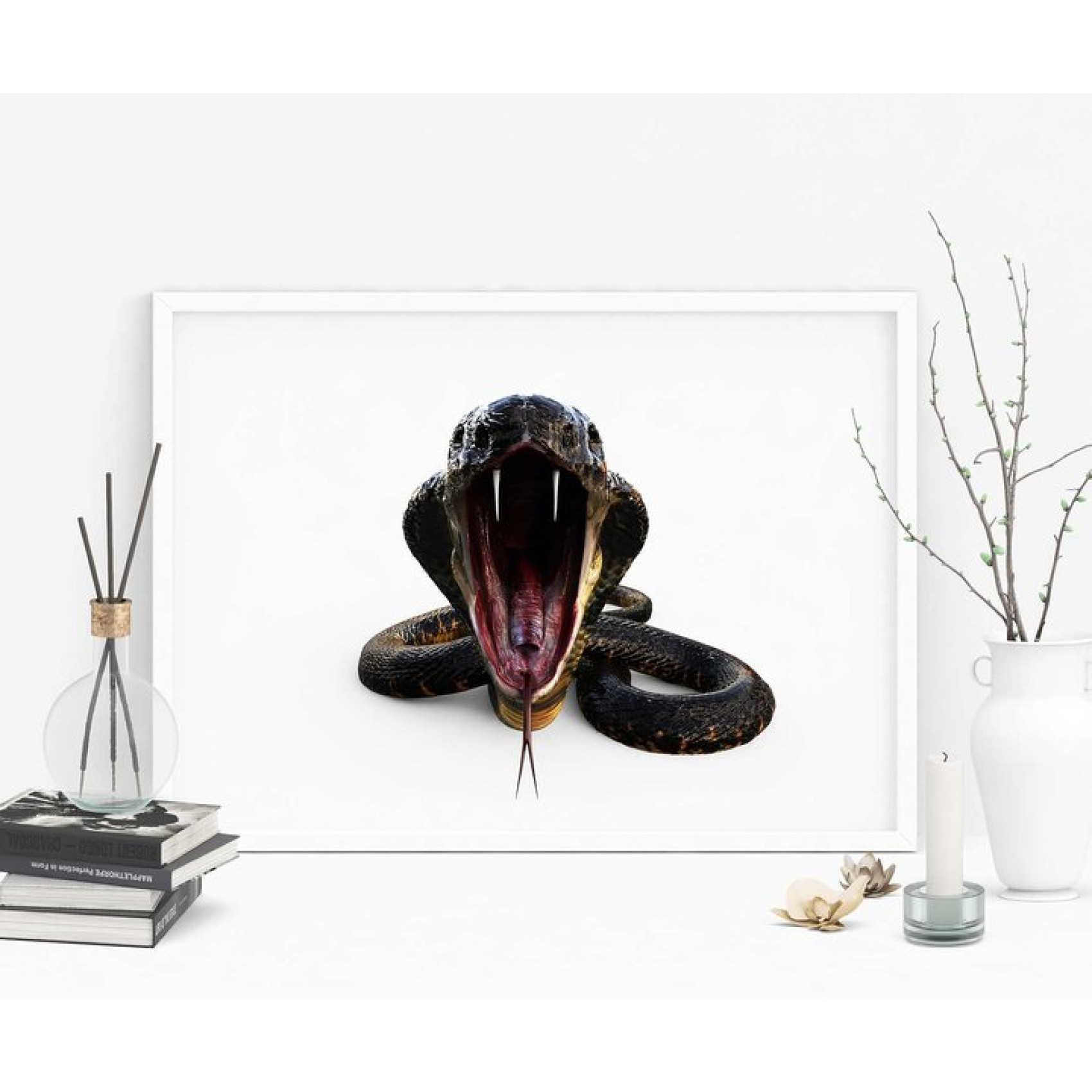 King Cobra orm - Svartvit poster - SwedeArts