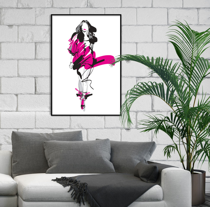 Fashion Modell Catwalk - Poster