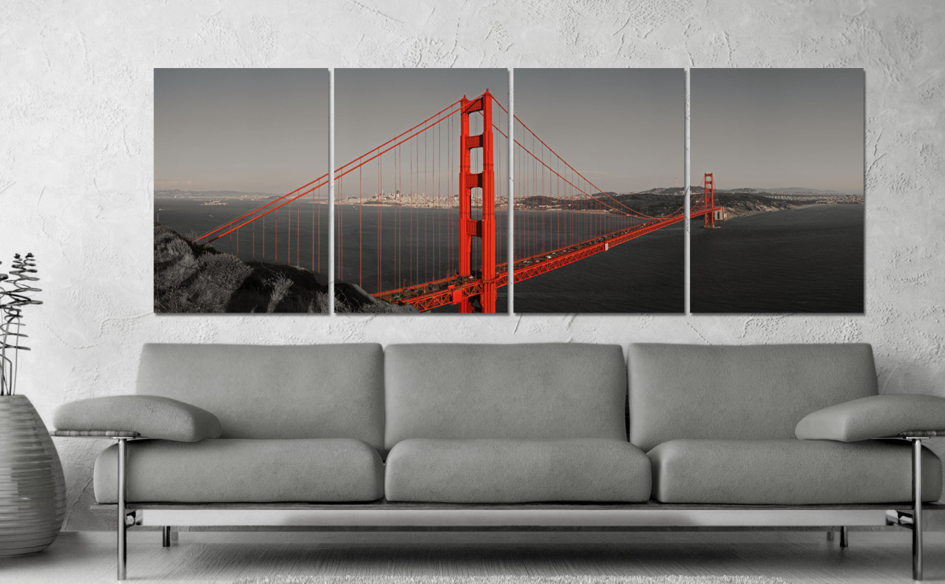 Golden Gate Bridge - Poster in Four Pieces