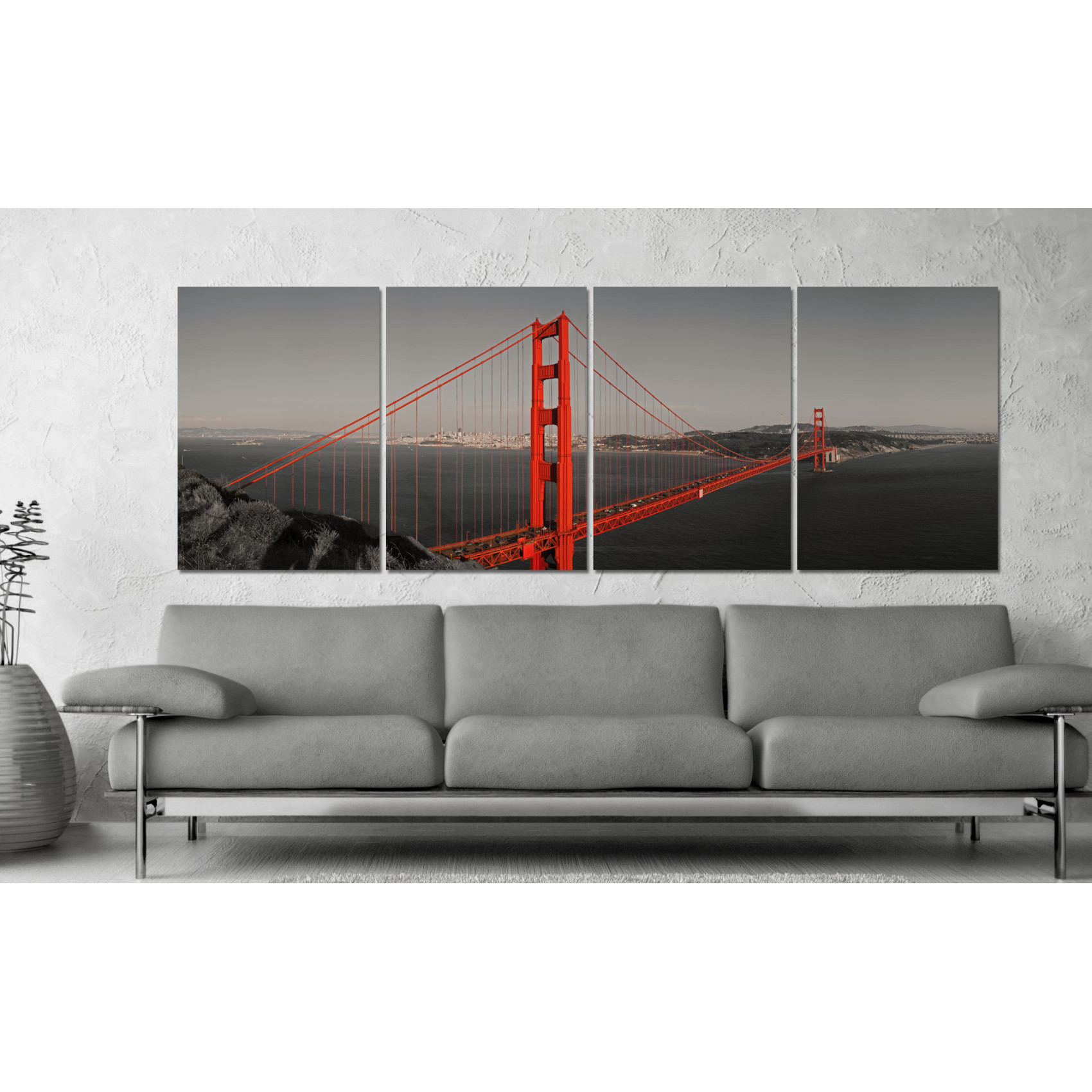 Golden Gate Bridge - Poster in Four Pieces