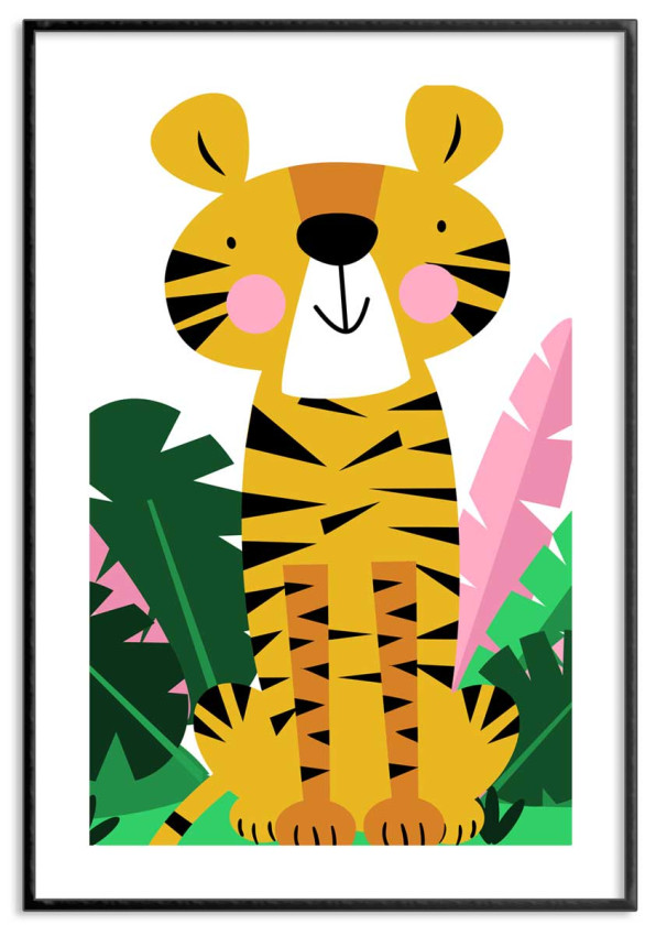 Tecknat lejon 30x42cm