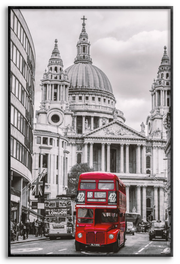 London röd buss 50x70cm poster
