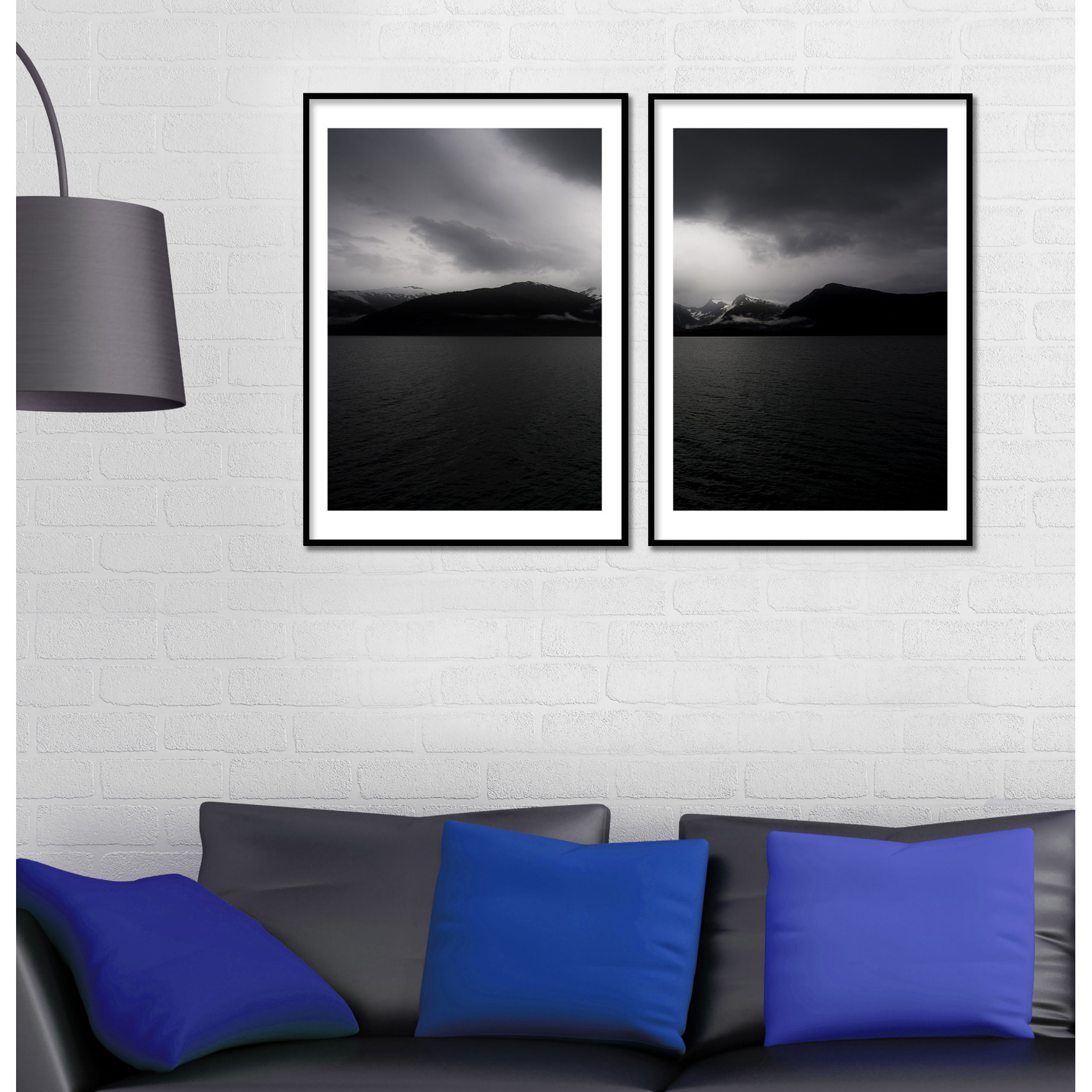 All posters & prints : Mountains and Ocean - Two Piece Poster